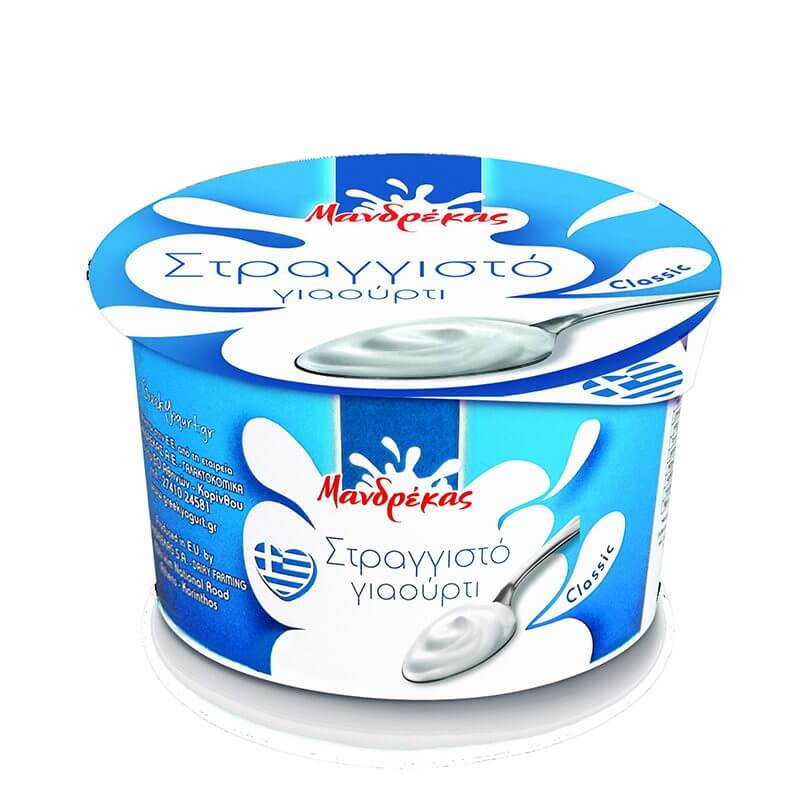 Γιαούρτι Στραγγιστό 10% Λιπ. 200gr Μανδρέκας • Μόσχος Φάντης • Ρόδος